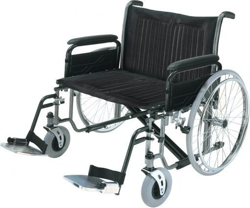 Heavy Duty Self-Propelled Wheelchair (Extra Wide) In Chrome | Prime ...